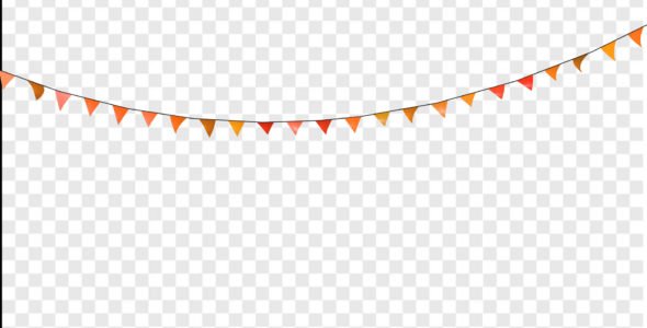 colourfull decoration festival toran,birthday ribbon in transparent ...