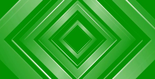 rectangle shape abstract glass elements light sweep loop green screen ...