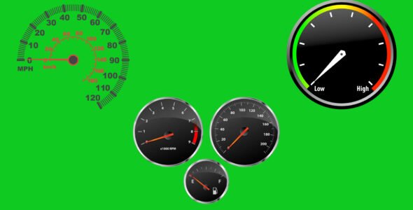 Car Speedometer Green Screen Video The Free Gfx